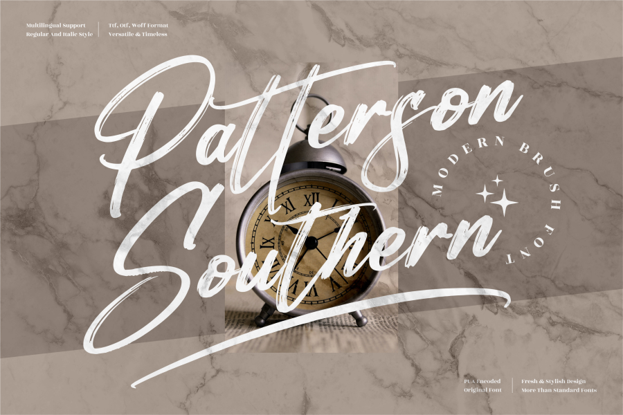 Patterson Southern Font Family · 1001 Fonts