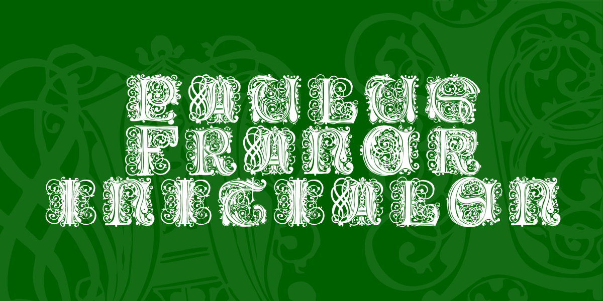 Paulus Franck Initialen Font · 1001 Fonts