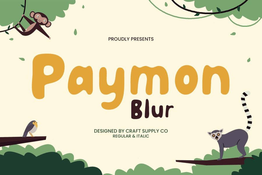 Paymon Blur Demo Font · 1001 Fonts