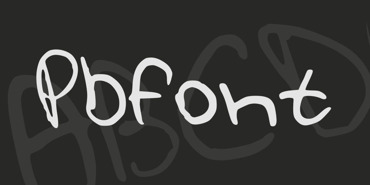 Pbfont Font · 1001 Fonts