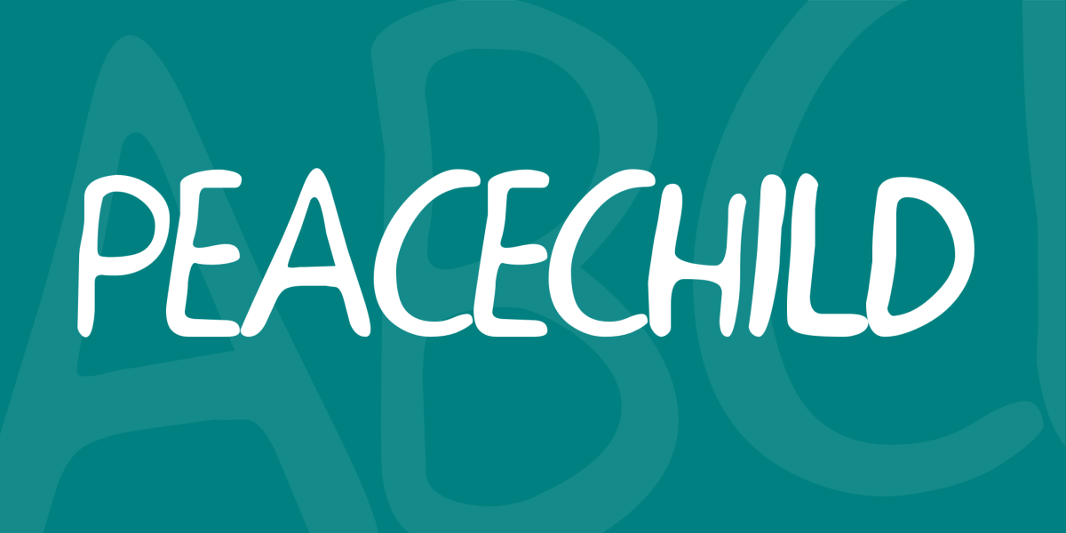 2 Free Caps Only, Peaceful Fonts · 1001 Fonts