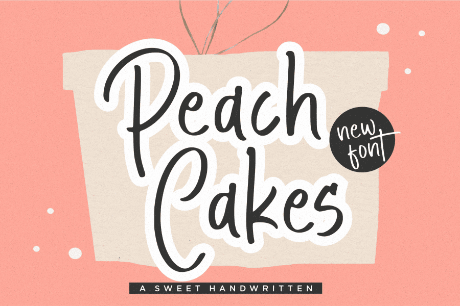 Peach Cakes Font · 1001 Fonts