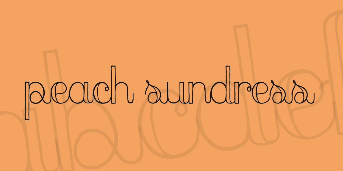 peach sundress Font · 1001 Fonts
