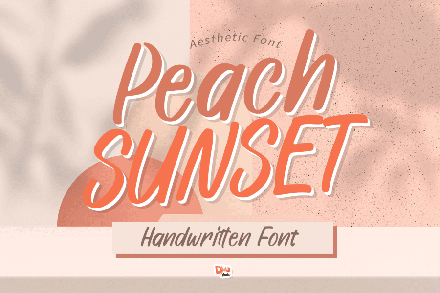 Peach Sunset Font · 1001 Fonts