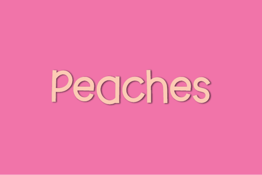 Peaches Font · 1001 Fonts