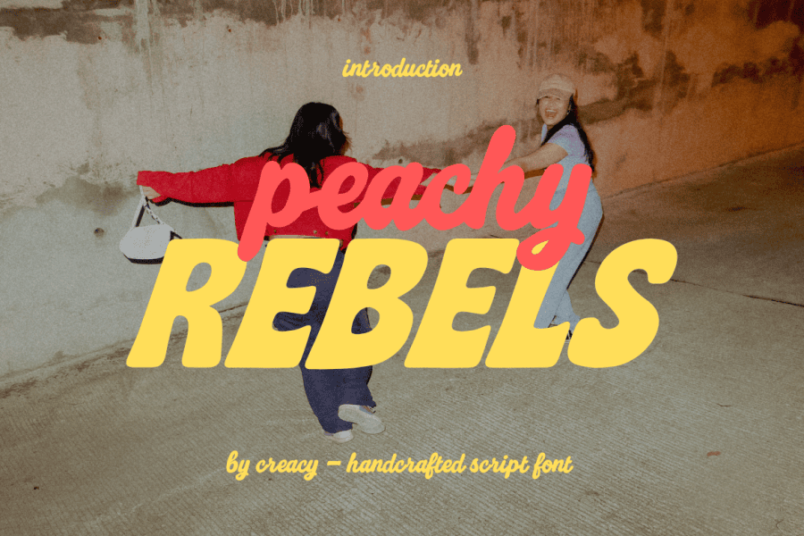 Peachy Rebels Font · 1001 Fonts