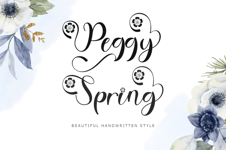 Peggy Spring Font · 1001 Fonts