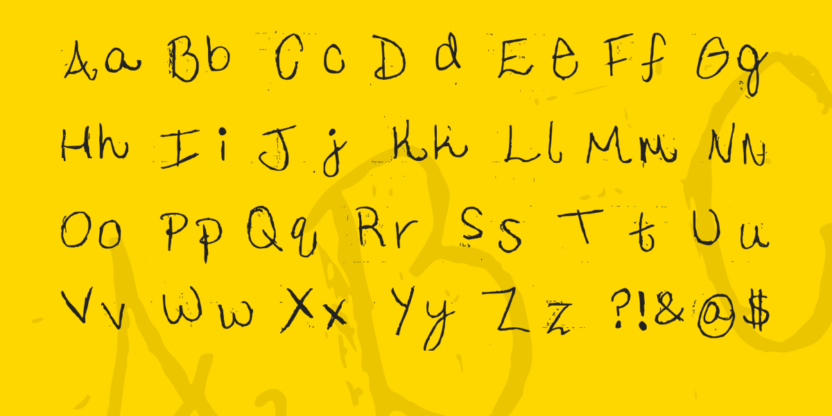 Pen_traced Pencil Font · 1001 Fonts