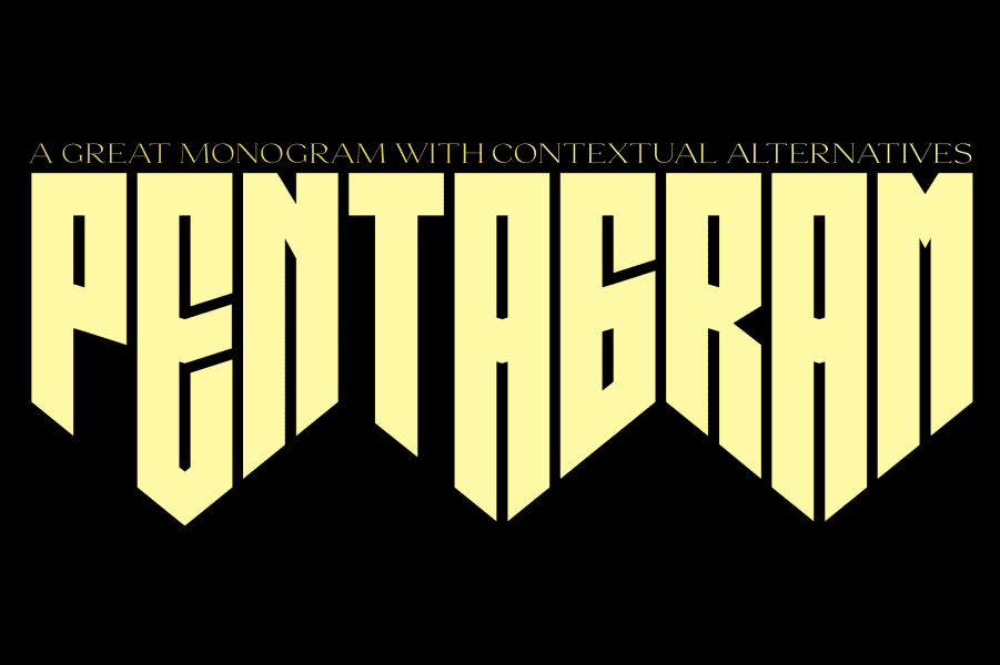 Pentagram Font · 1001 Fonts