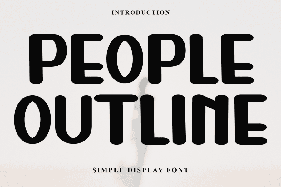 People Outline Font · 1001 Fonts