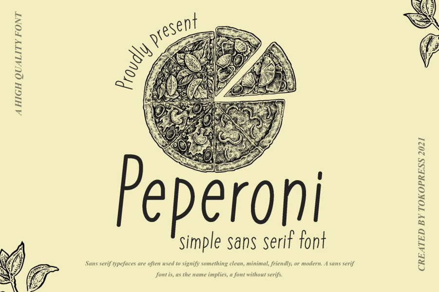 Peperoni Font · 1001 Fonts