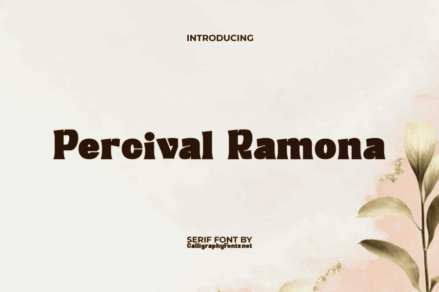 Percival Ramona Demo Font · 1001 Fonts