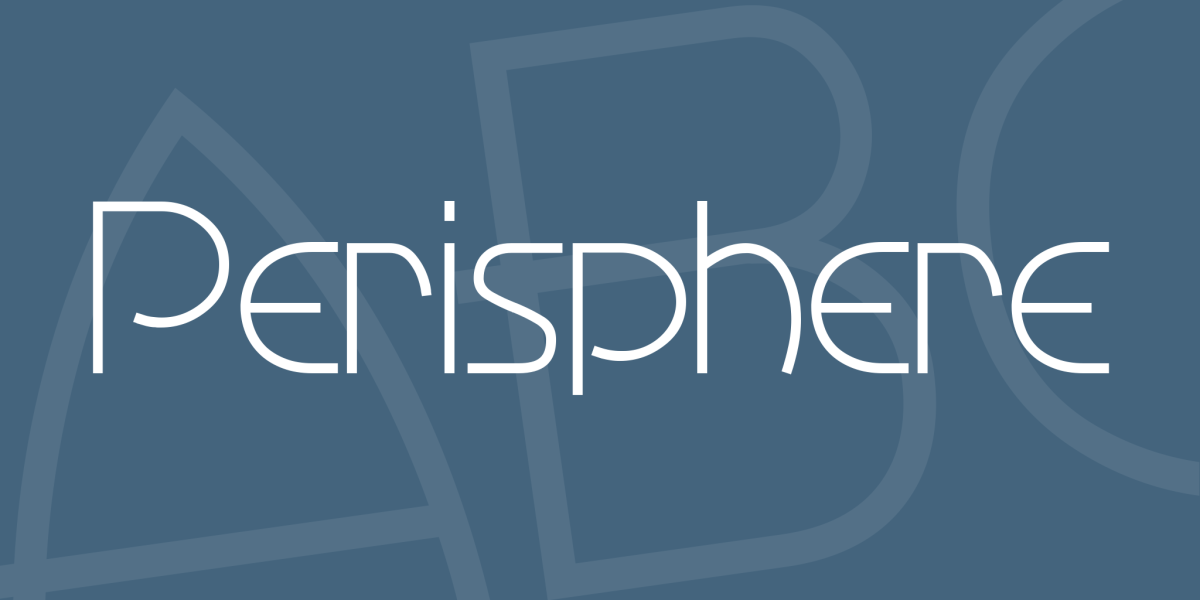 Perisphere Font · 1001 Fonts