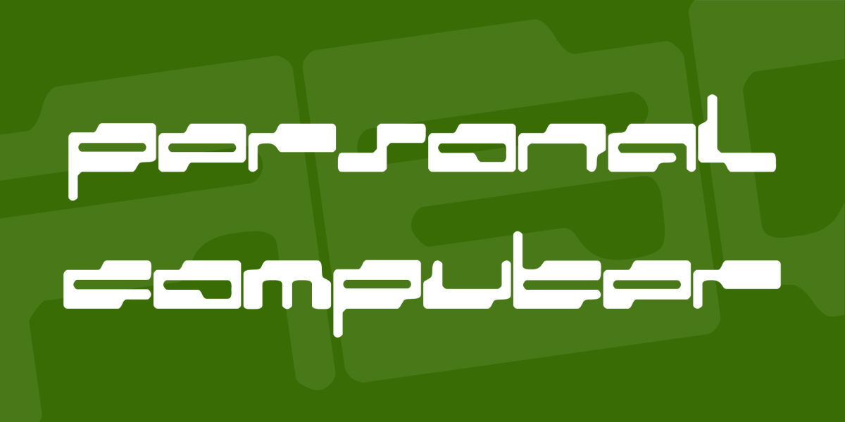 personal computer Font · 1001 Fonts