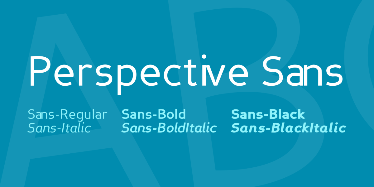 Perspective Sans Font Family · 1001 Fonts