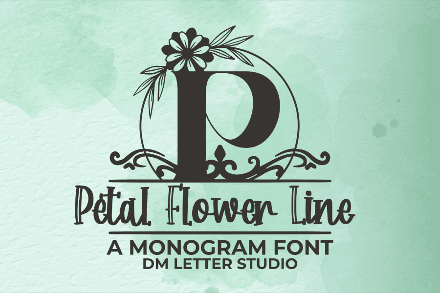 1 Free Flower Line Art Font · 1001 Fonts