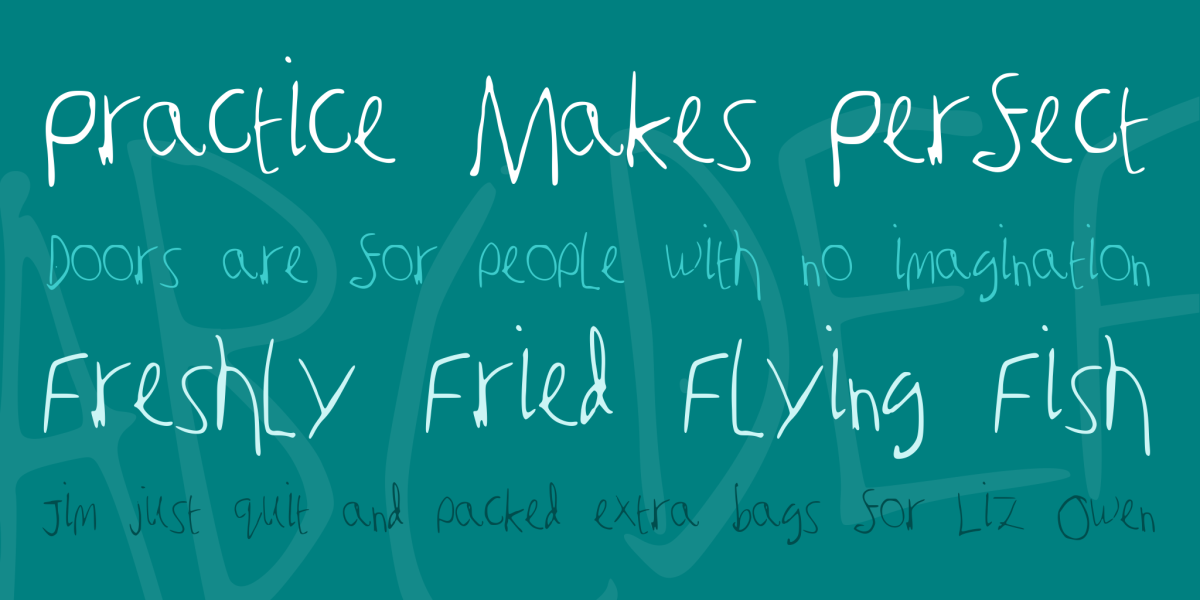 Peter_s_Handwriting Font · 1001 Fonts