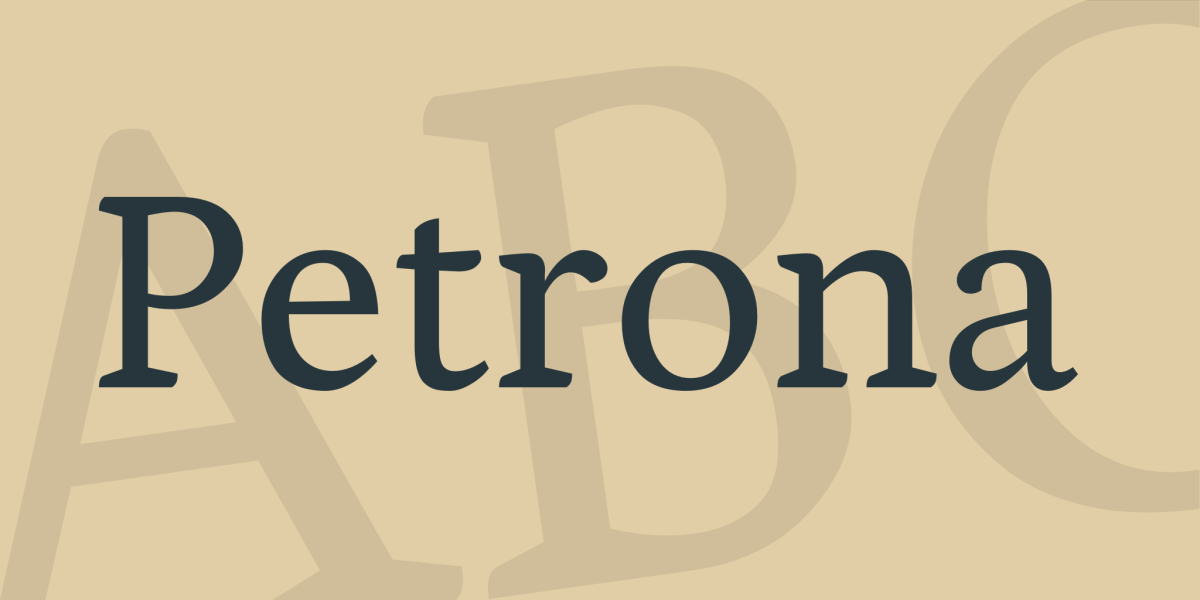 Petrona Font · 1001 Fonts