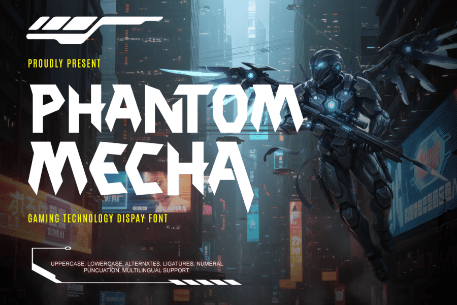 Phantom Mecha Trial Font · 1001 Fonts
