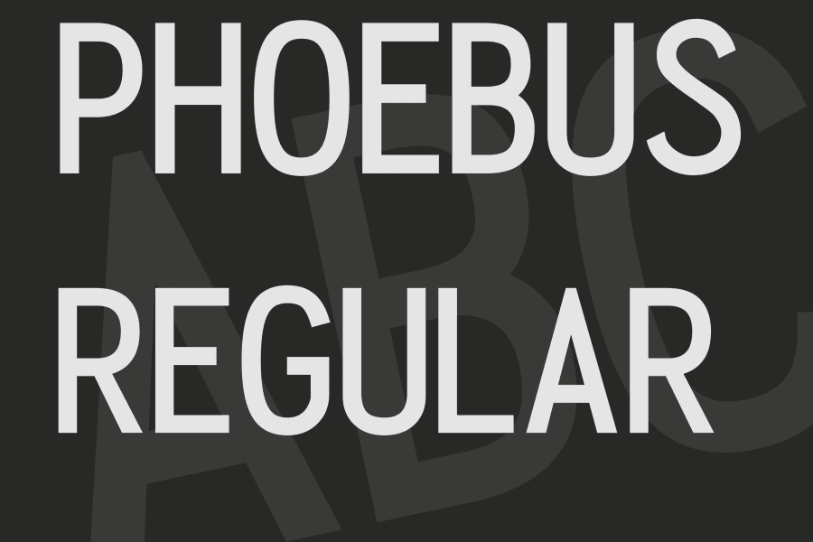 Phoebus Font · 1001 Fonts