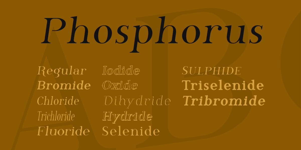 Phosphorus Font Family · 1001 Fonts