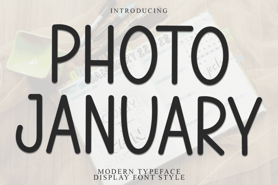 Photo January Font · 1001 Fonts