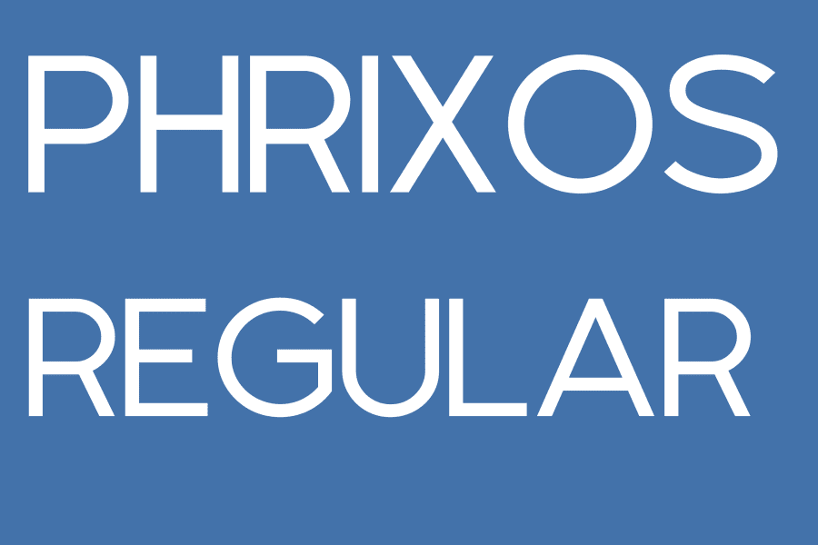 Phrixos Font · 1001 Fonts
