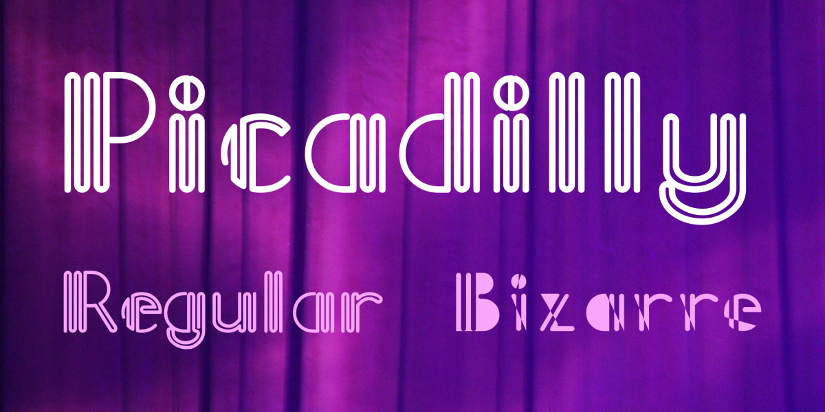 Picadilly Font Family · 1001 Fonts