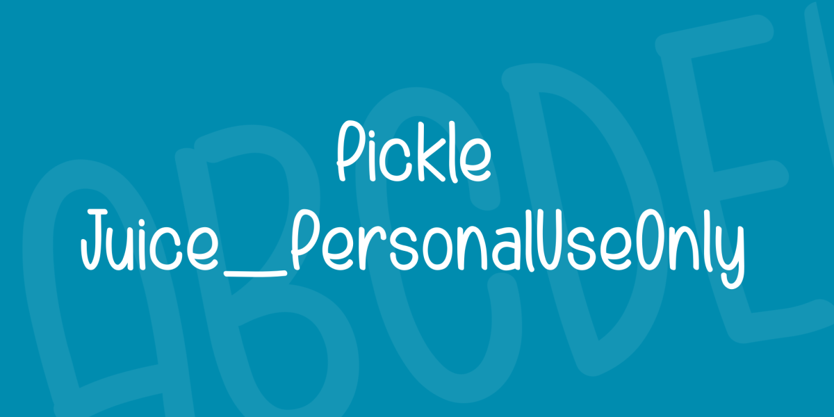 Pickle Juice_PersonalUseOnly Font · 1001 Fonts