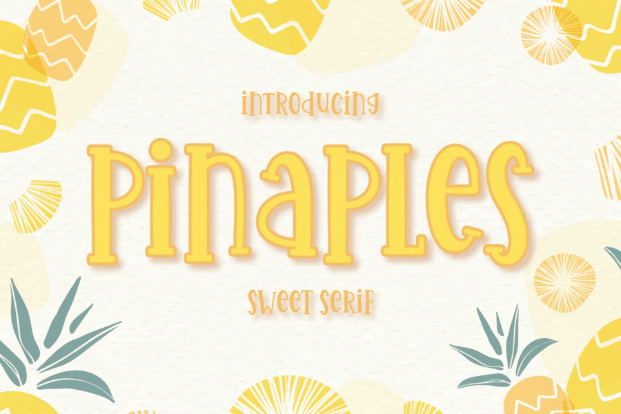 Pinaples Font · 1001 Fonts