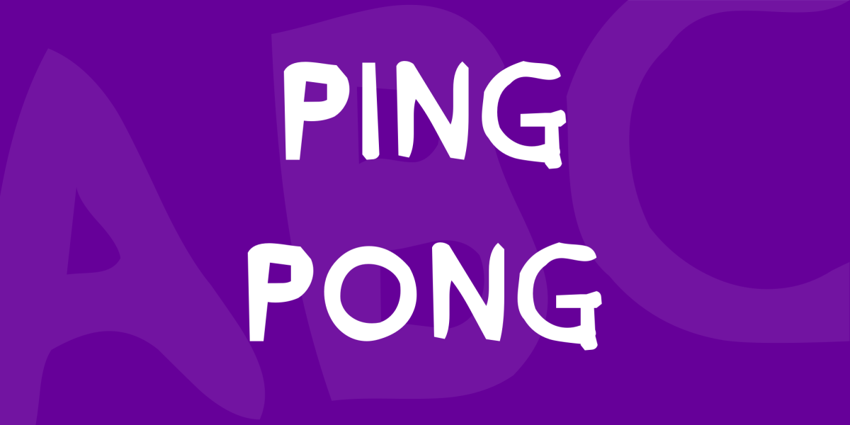 Ping Pong Font · 1001 Fonts