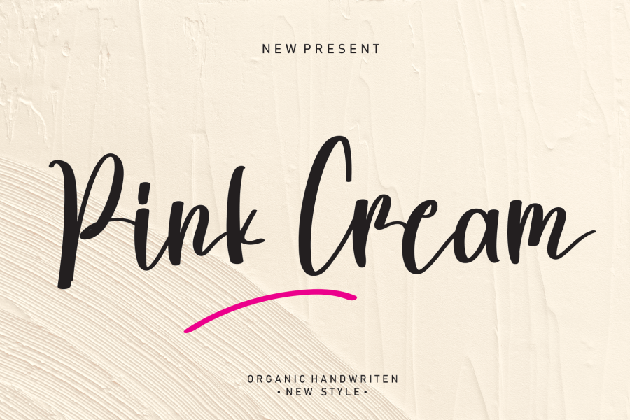 Pink Cream Font · 1001 Fonts