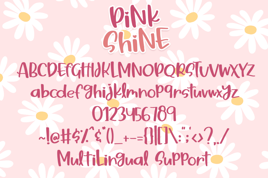 Pink Shine Font · 1001 Fonts