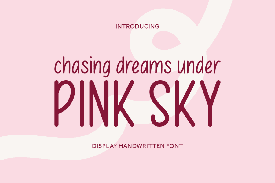 Pink Sky Font · 1001 Fonts