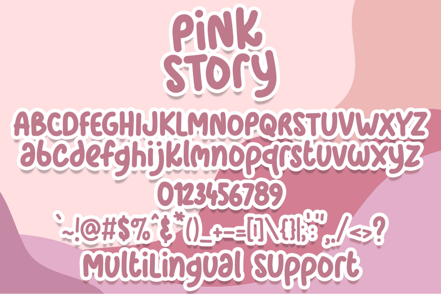 Pink Story Font · 1001 Fonts