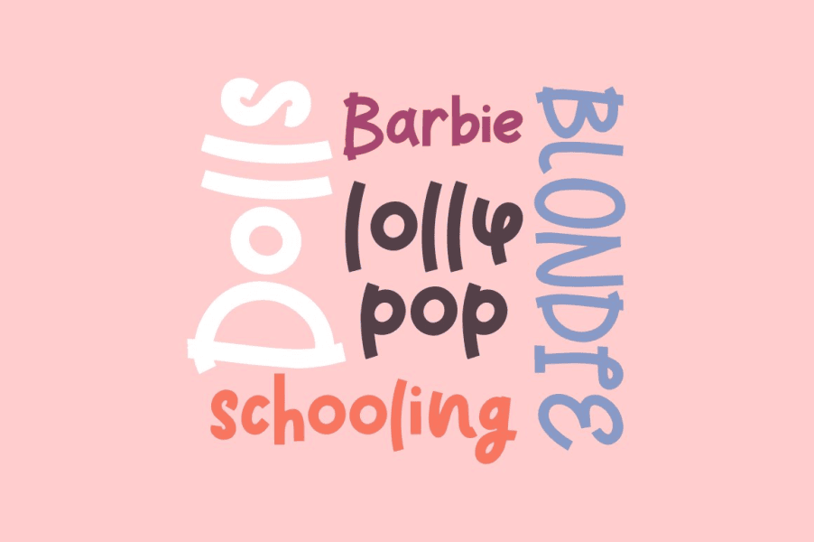 PinkBarbie Font · 1001 Fonts