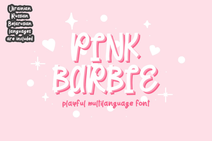 PinkBarbie Font · 1001 Fonts