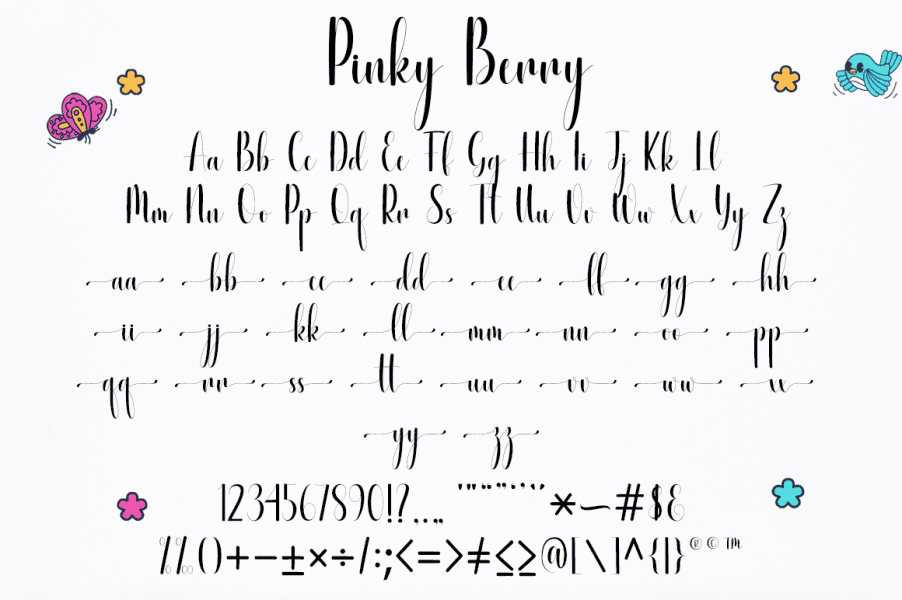 PINKY BERRY CUTE Font · 1001 Fonts