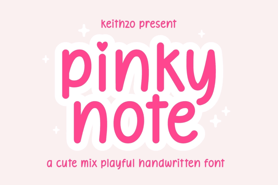 Pinky Note Font · 1001 Fonts