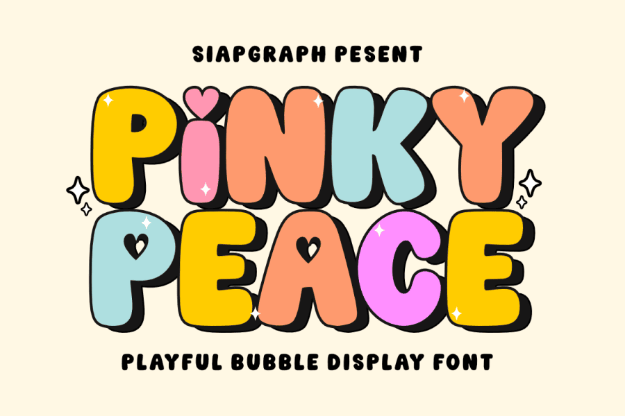 Pinky Peace Font · 1001 Fonts