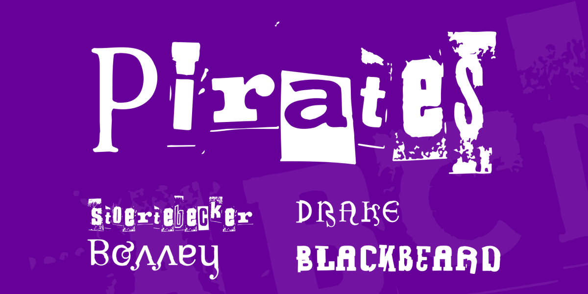 Pirates Font Family · 1001 Fonts