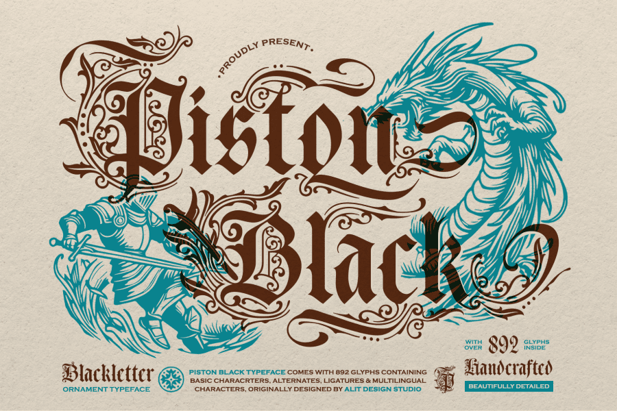 Piston Black Font · 1001 Fonts