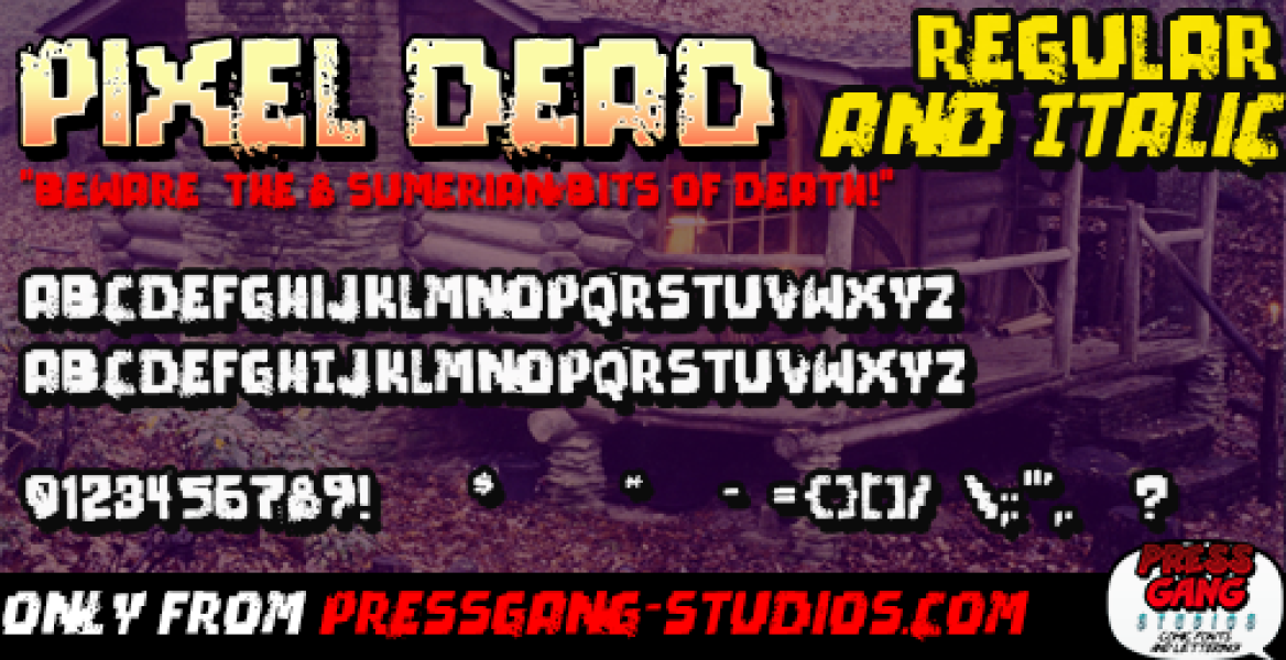 pixel dead Font Family · 1001 Fonts