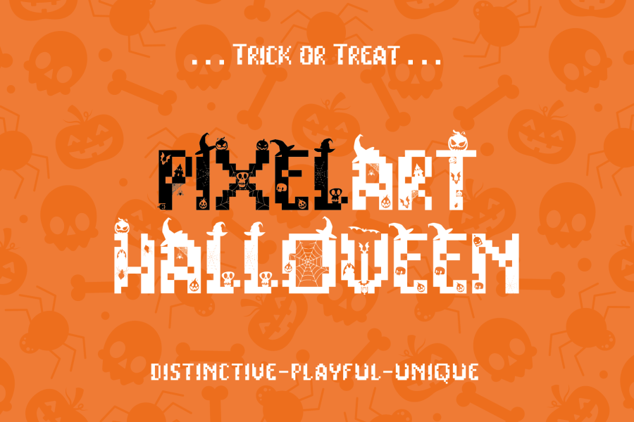 PIXELART HALLOWEEN Font Family · 1001 Fonts