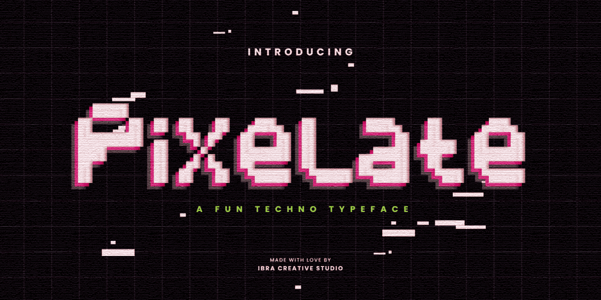Pixelate Font · 1001 Fonts