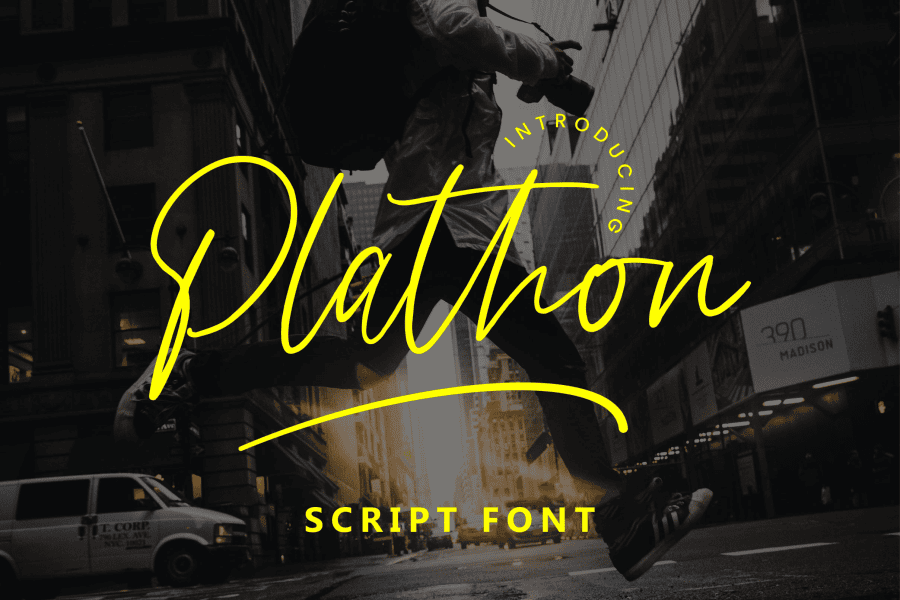 Plathon Font · 1001 Fonts