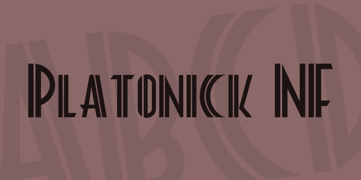 Platonick NF Font · 1001 Fonts