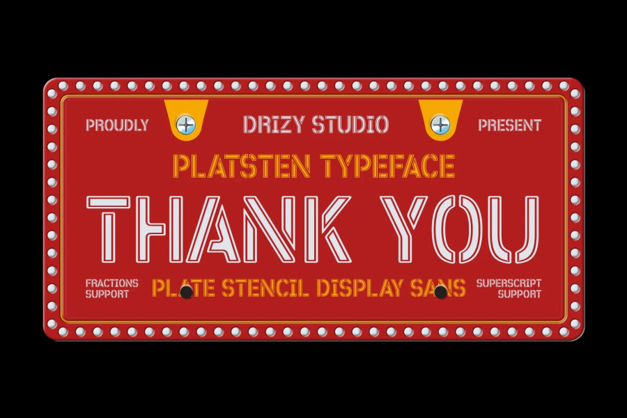 Platsten Font · 1001 Fonts