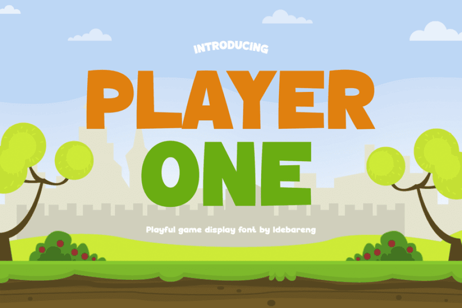 PLAYER ONE Font · 1001 Fonts