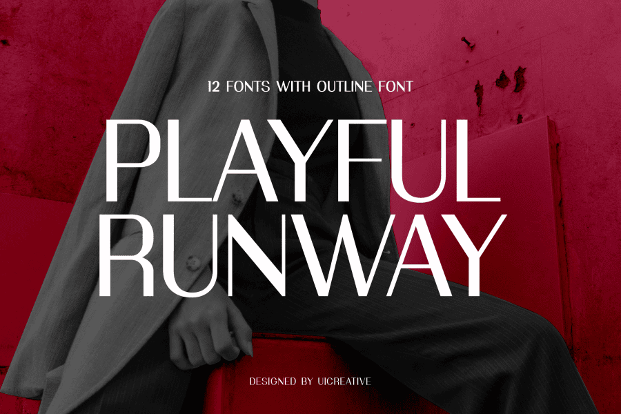 PLAYFUL RUNWAY Font Family · 1001 Fonts